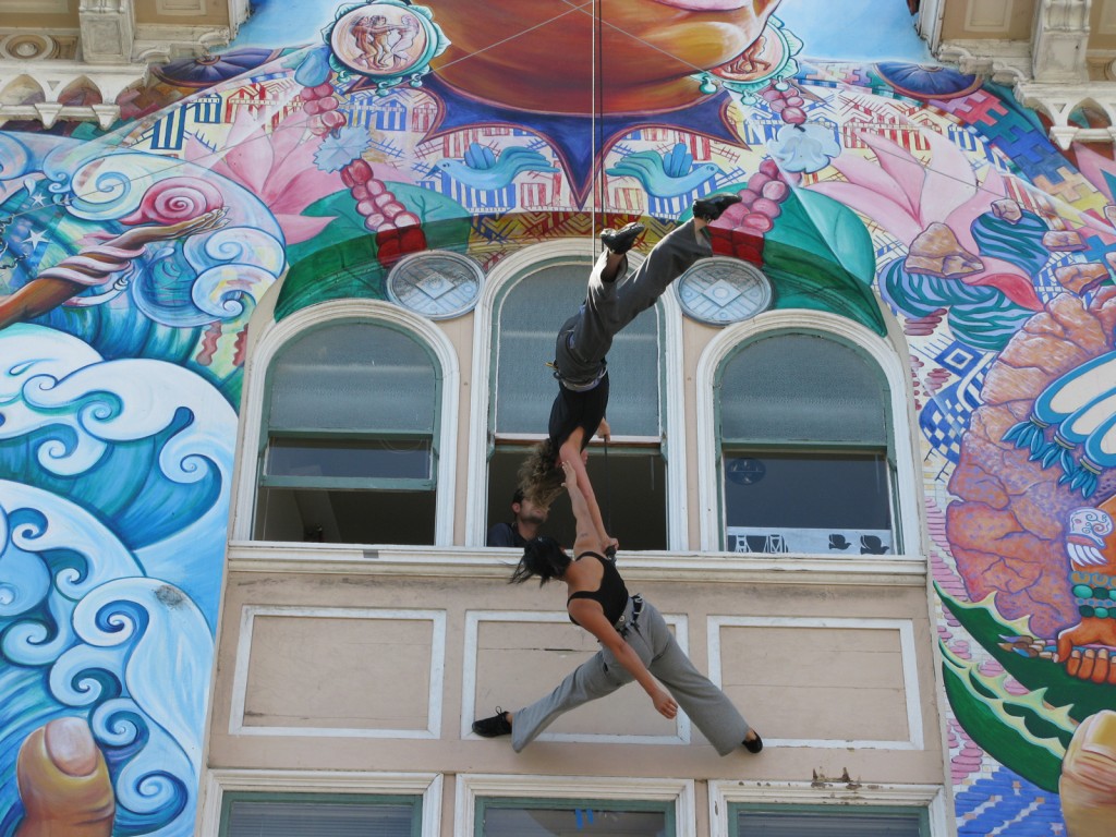 Dancers Test Gravity Outside the Women's Building - Mission Local