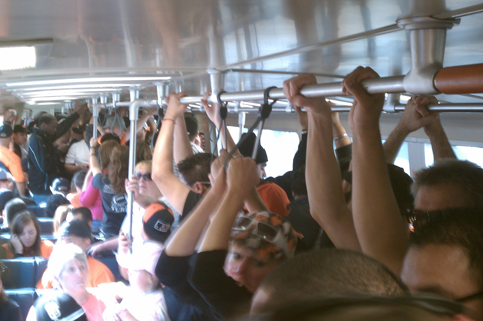 Giants-Sized BART Crowds Shatter Records - Mission Local