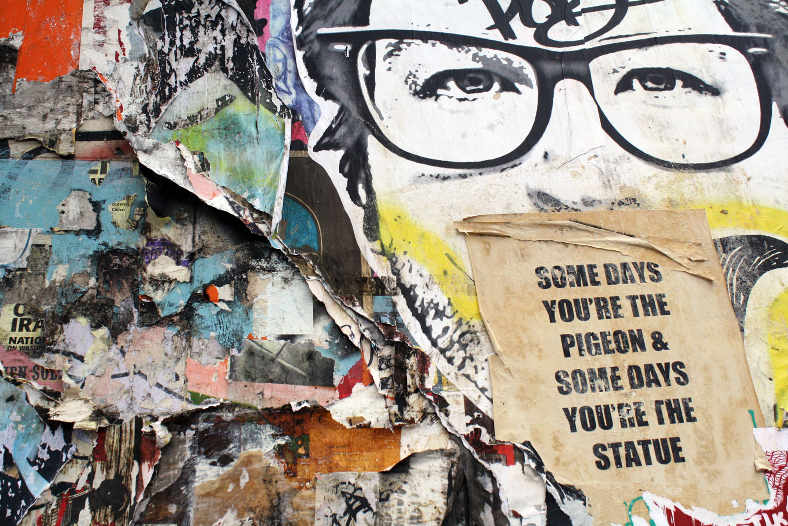 Winter Graffiti: Rain Peels It Down to History - Mission Local