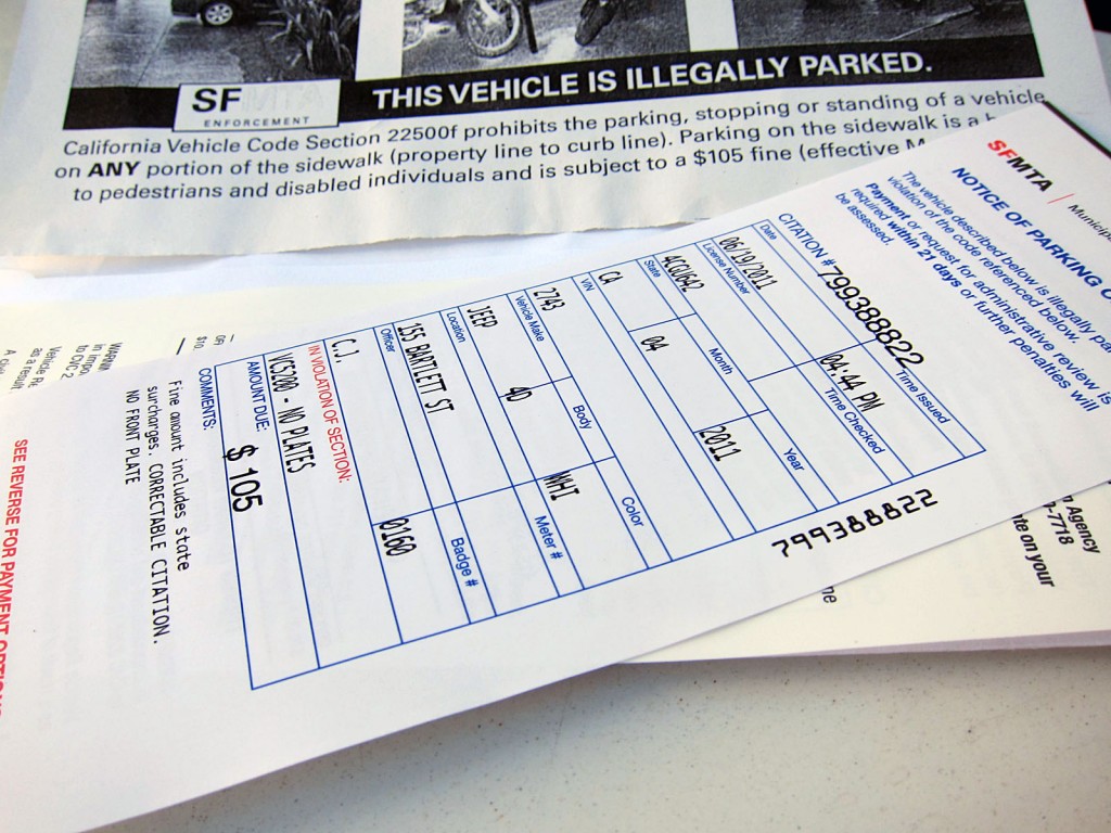 Ticketing Cars in the Owner's Drive - Mission Local