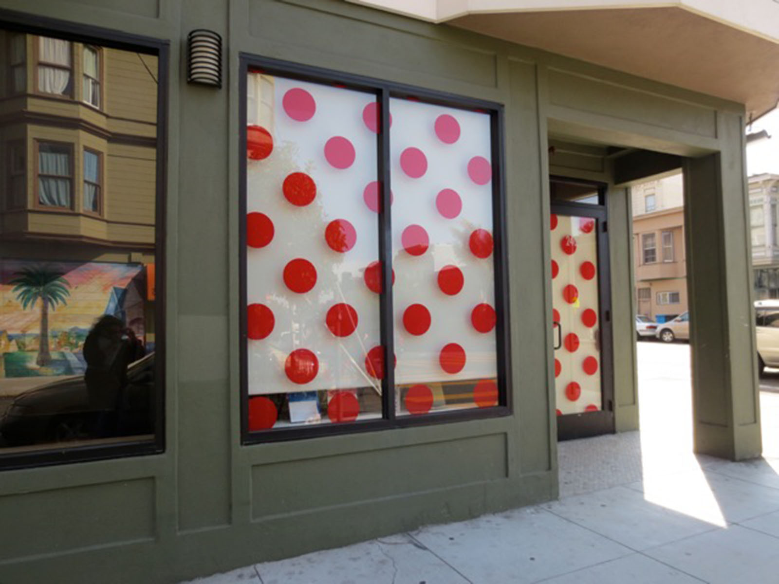 SNAP: Red Polka Dot Doors - Mission Local