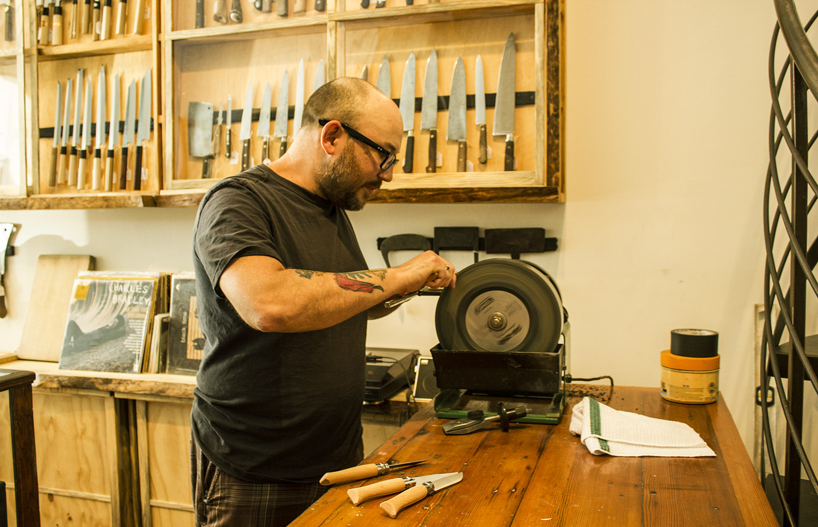 In tough small business climate, specialty knife shop expands - Mission ...