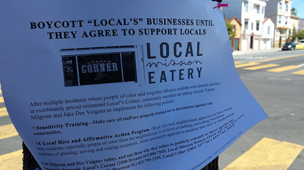 Boycott Called Against Local's Eateries and Stores - Mission Local