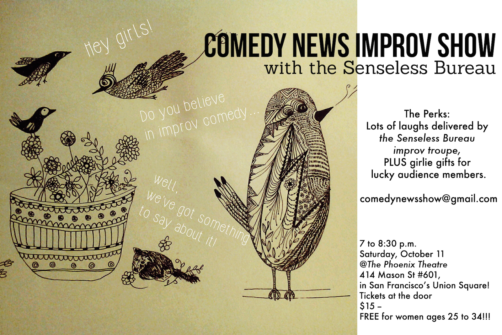 Stop It With Your Serious Saturday (Free Comedy News Show) - Mission Local