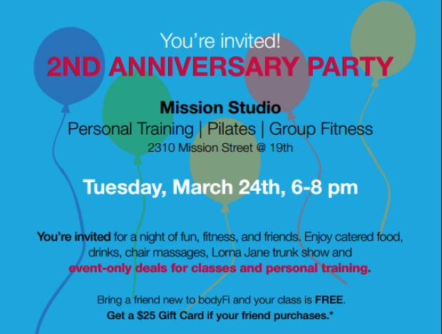 bodyFi Turns Two Tuesday and Invites You to Celebrate - Mission Local