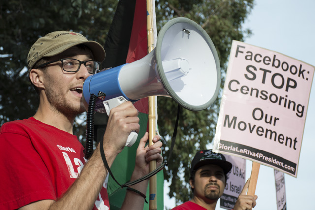 Protesters at Zuckerberg House Allege Censorship - Mission Local