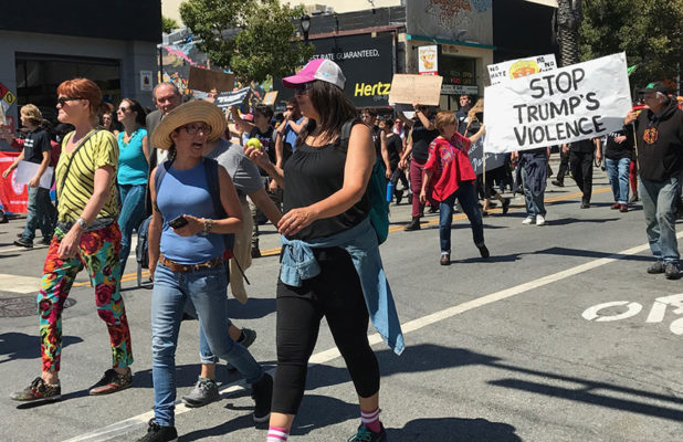 Protesters fill the Mission District in a day of peaceful rallies and ...
