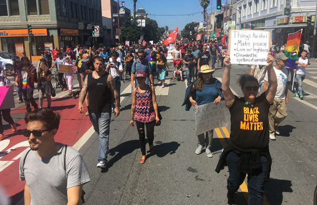 Protesters fill the Mission District in a day of peaceful rallies and ...