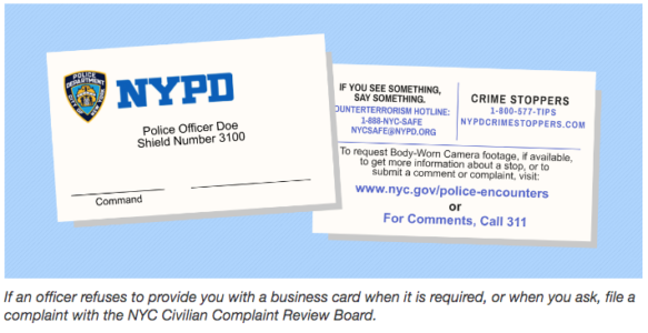 Effort to require SFPD officers to hand out business cards to detainees ...