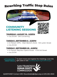 SF Human Rights Commission: Rewriting Traffic Stop Rules | Community ...