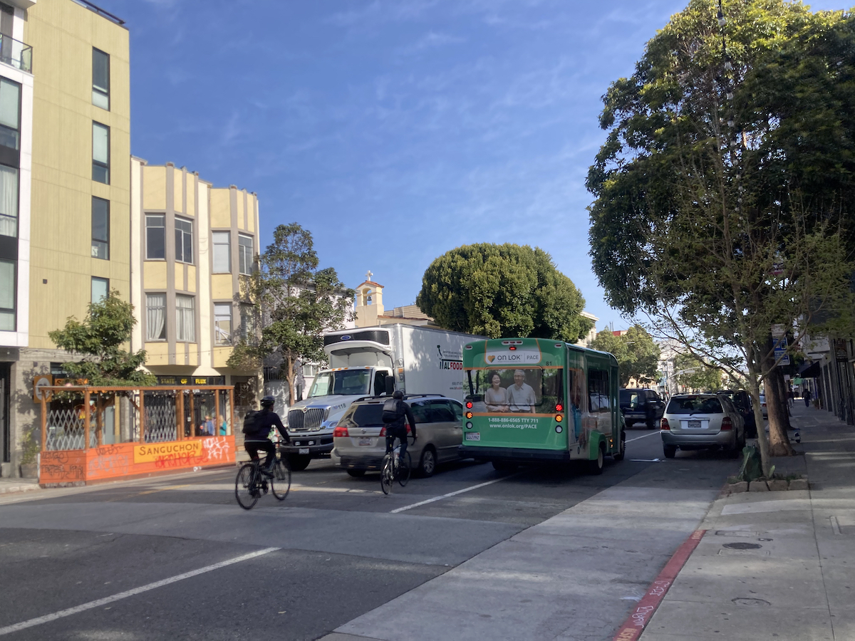 MTA breaks ground on SF's first center bike lane