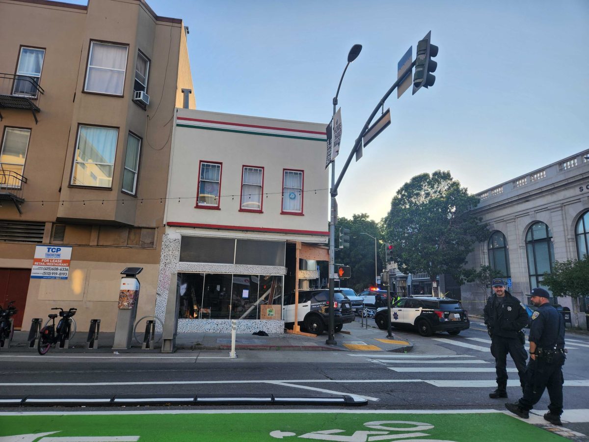 SFPD cruiser crashes into Lucca, injures two in high-speed chase