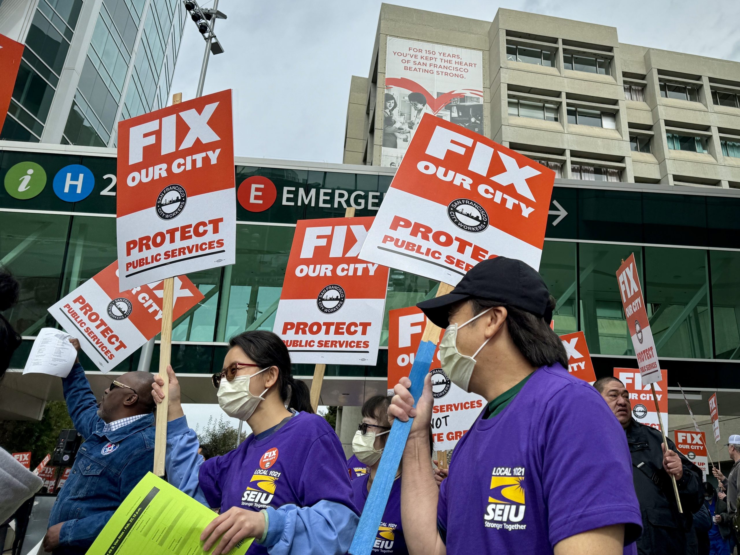 SF workers' unions demand more staffing, less outsourcing